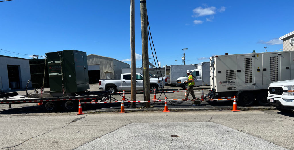 Power Outage From Utility Pole Struck by Vehicle - Prime Power Rentals