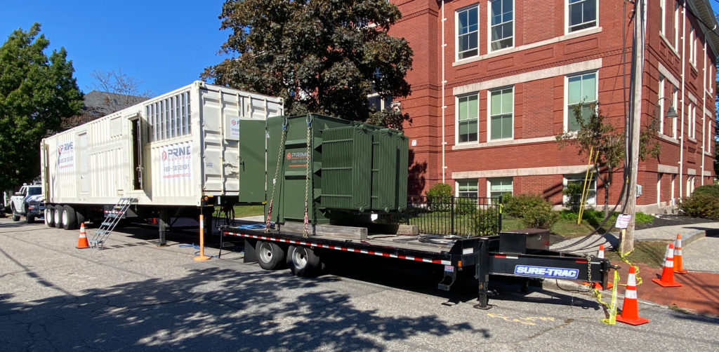 Temporary Power During Pole Replacement - Prime Power Rentals